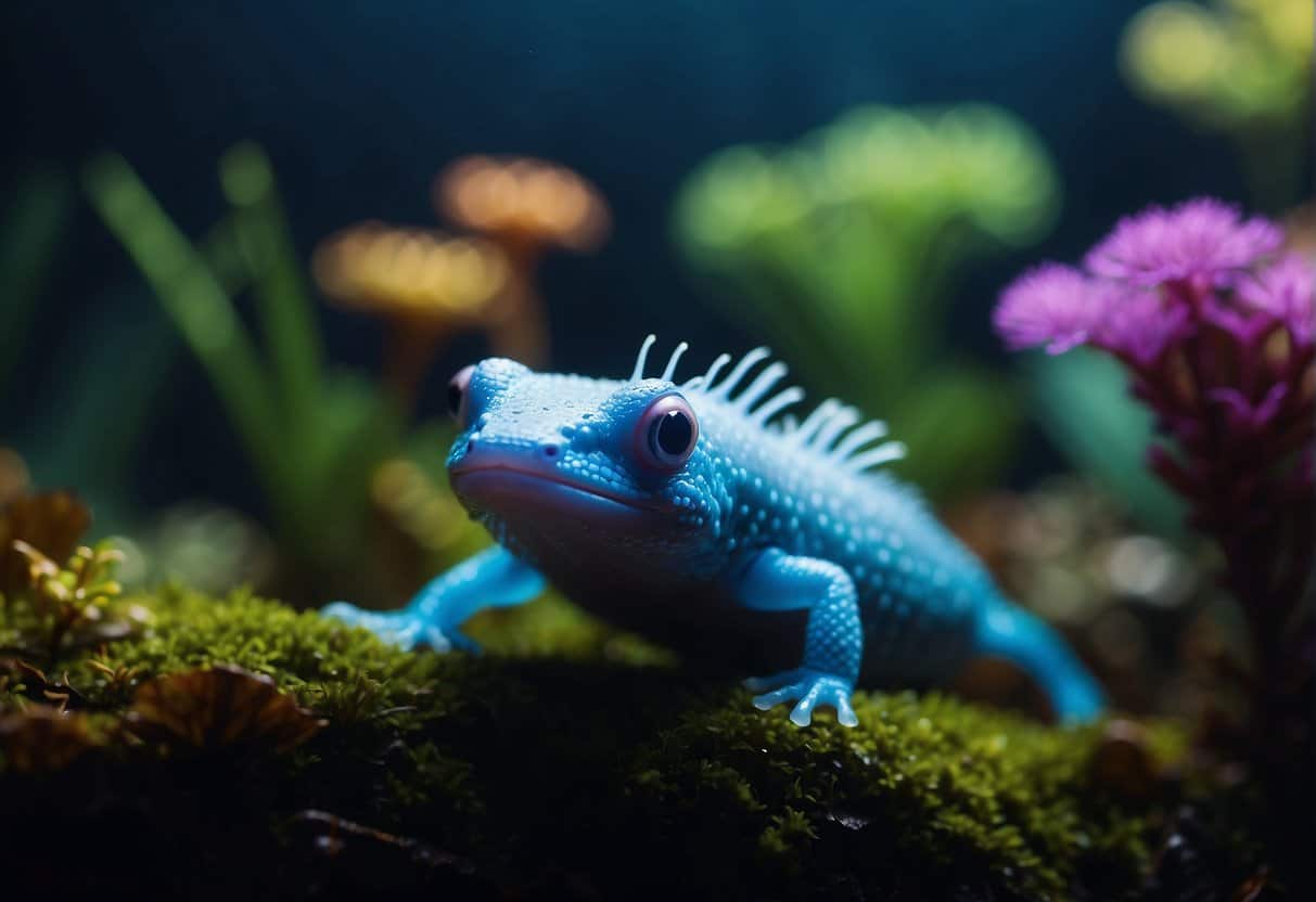Blue Neon Axolotl: Unveiling the Aquatic Wonder of Our Time - Embora Pets